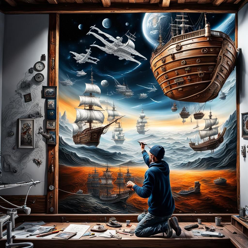 Masterpice monday ( Spaceship port ) - AI Generated Artwork - NightCafe ...