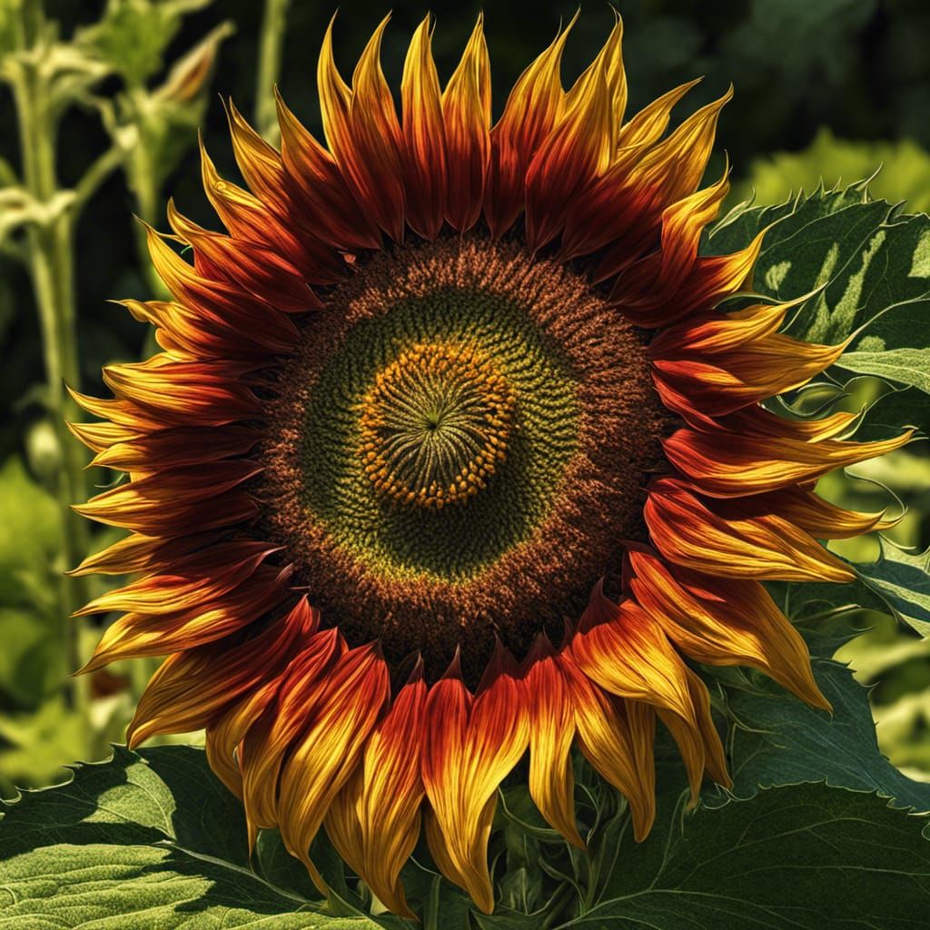 Detailed Sunflower - AI Generated Artwork - NightCafe Creator