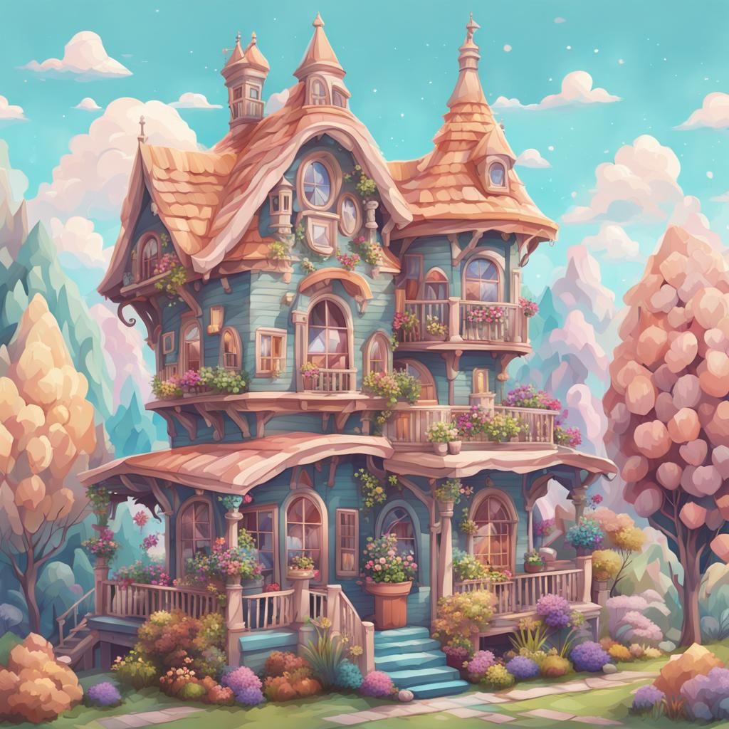 a small intricate elaborate intriguing houses, cute and lovely ...