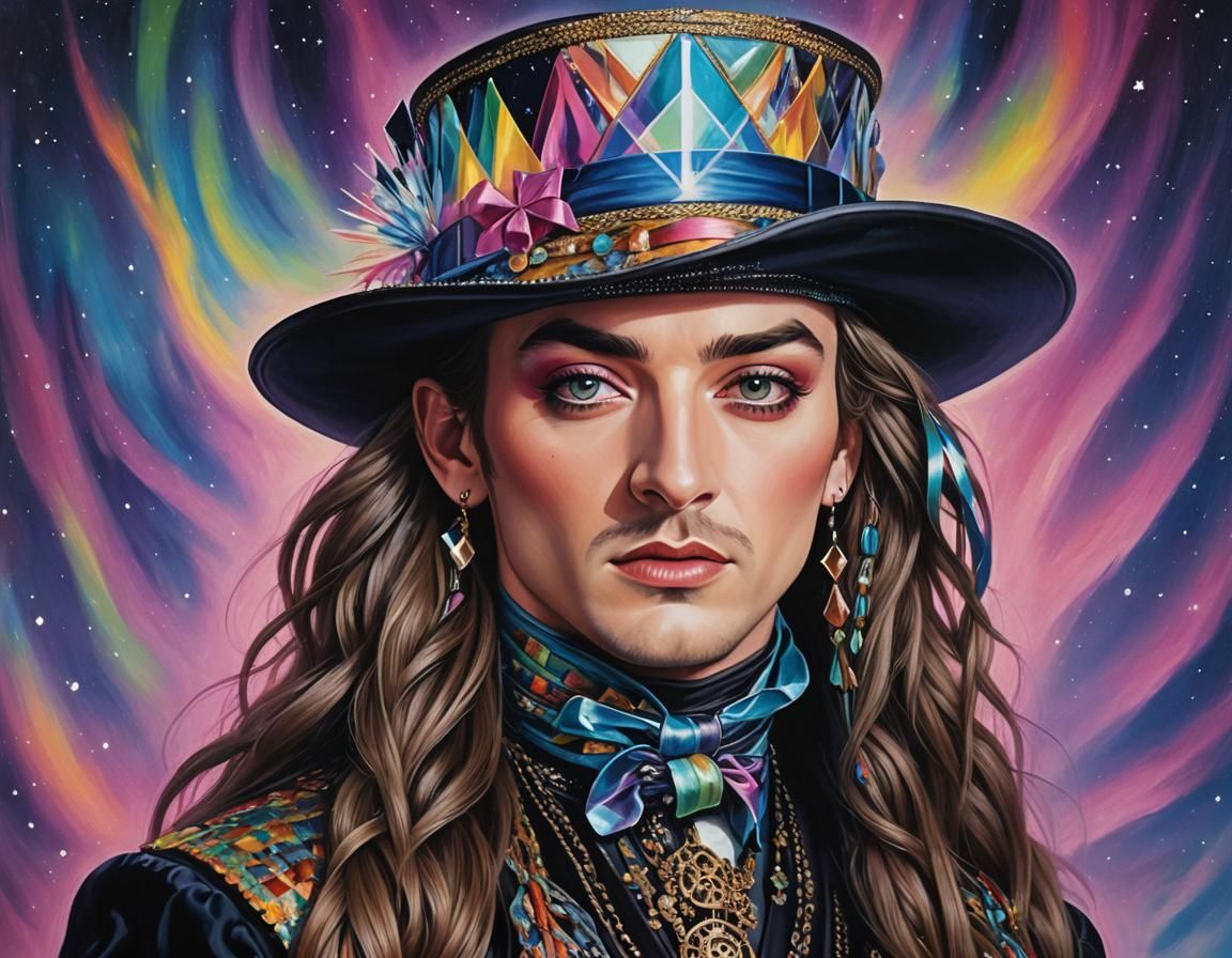 1980s Boy George fan - AI Generated Artwork - NightCafe Creator