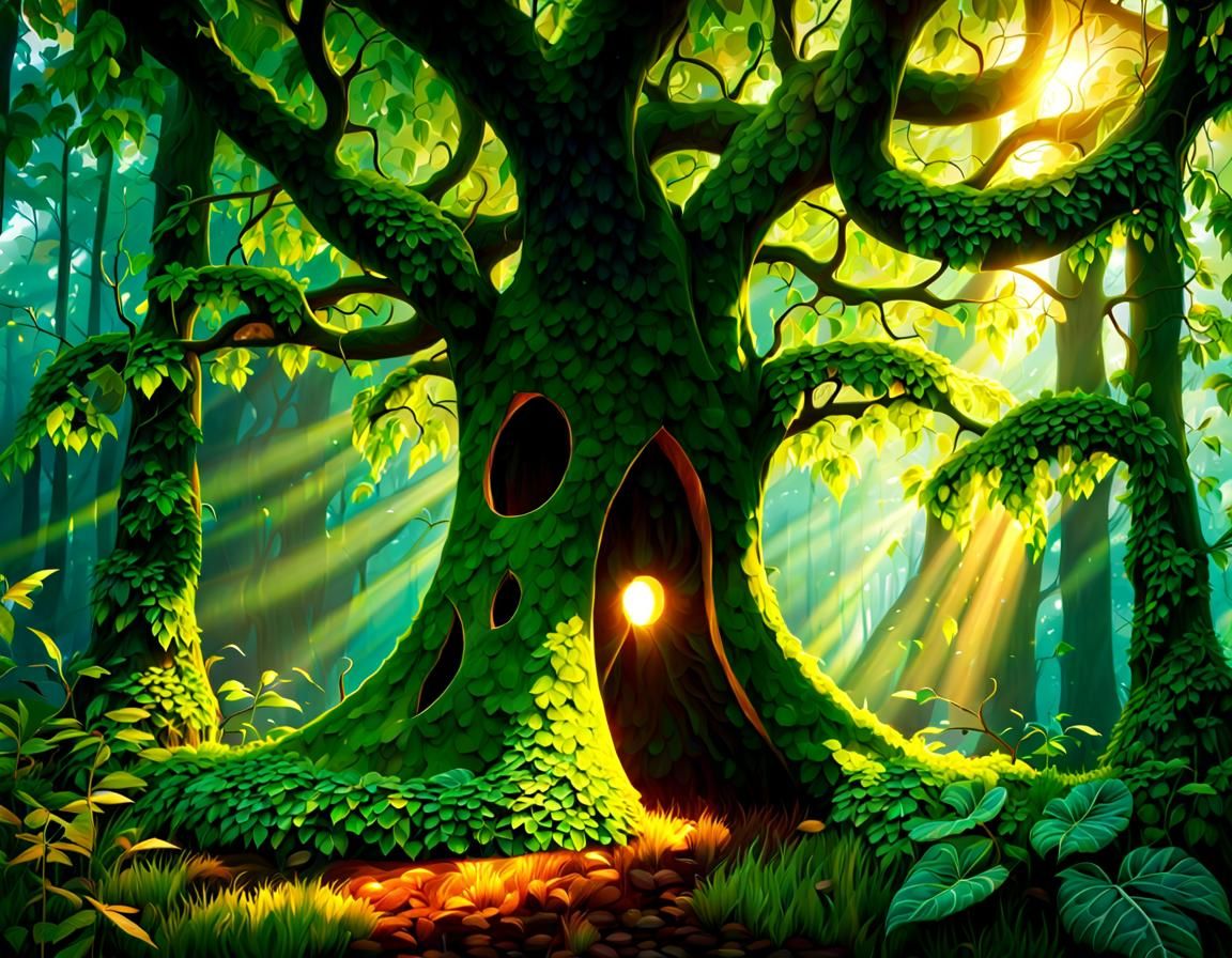 fantasy art,illustration,leaf with hole, unique and fine,sunlight kiss ...