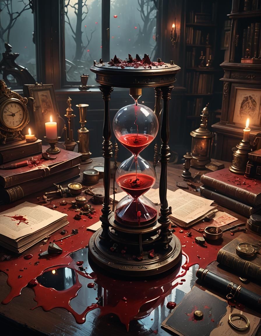 Vampire's desk - AI Generated Artwork - NightCafe Creator