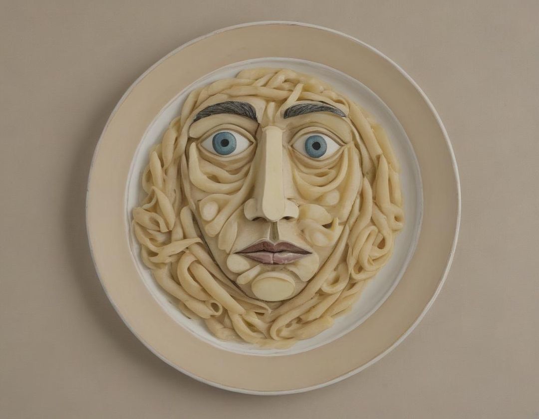 Wordplay: Pablo Picasso's potato and pasta plate - AI Generated Artwork ...