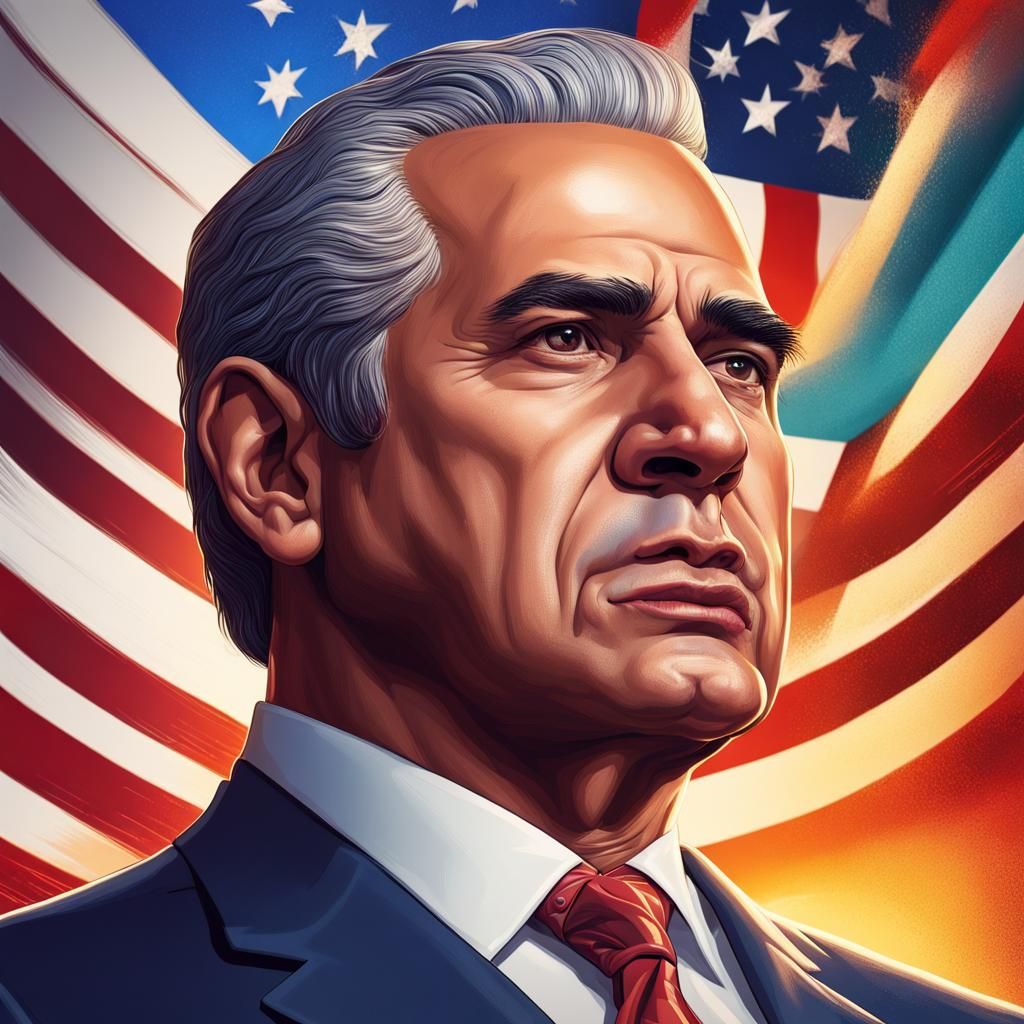 First Hispanic USA President - AI Generated Artwork - NightCafe Creator