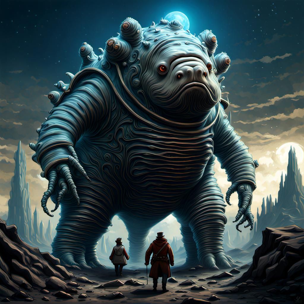 Giant Tardigrade - AI Generated Artwork - NightCafe Creator