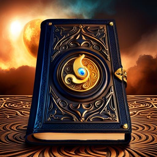 spell book closeup - AI Generated Artwork - NightCafe Creator