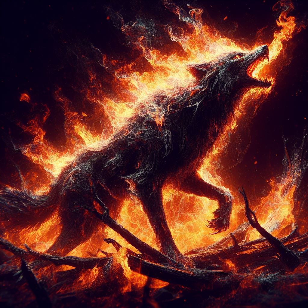 Fenrir, son of Loki - AI Generated Artwork - NightCafe Creator