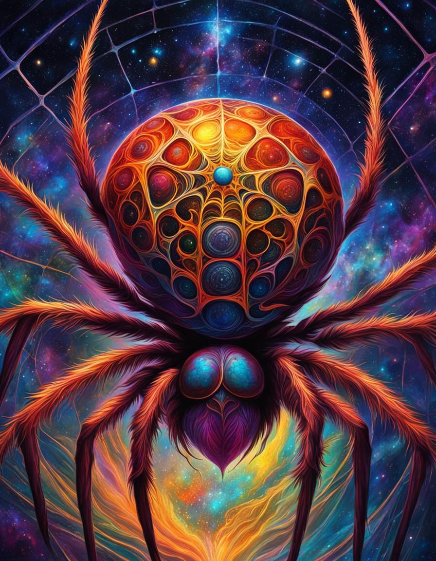 Cosmic spider - AI Generated Artwork - NightCafe Creator