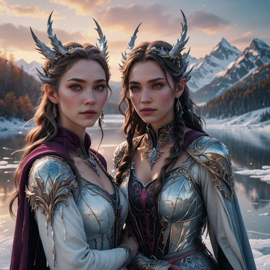 Girls At The Edge of The World - AI Generated Artwork - NightCafe Creator