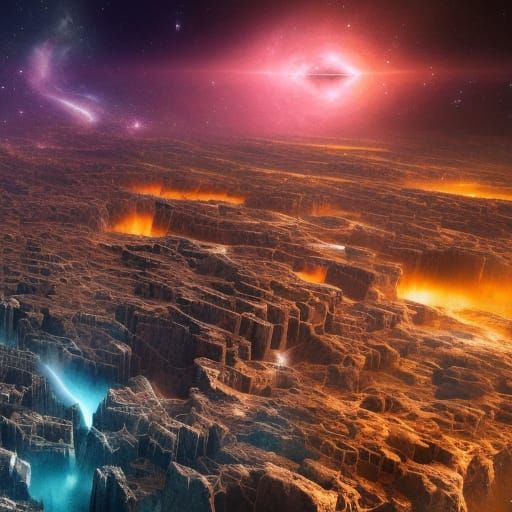 Cosmic World - AI Generated Artwork - NightCafe Creator