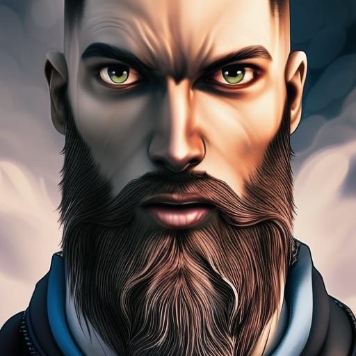 A 6 feet tall slim guy, has nice beard, that gives him a badass looks ...