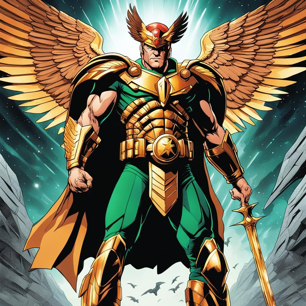 Russell Crowe as Hawkman - AI Generated Artwork - NightCafe Creator