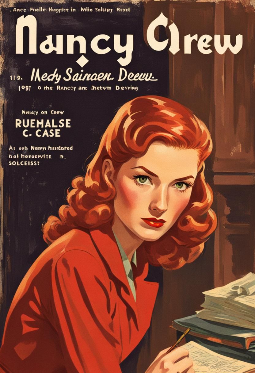 Vintage Nancy Drew book - AI Generated Artwork - NightCafe Creator