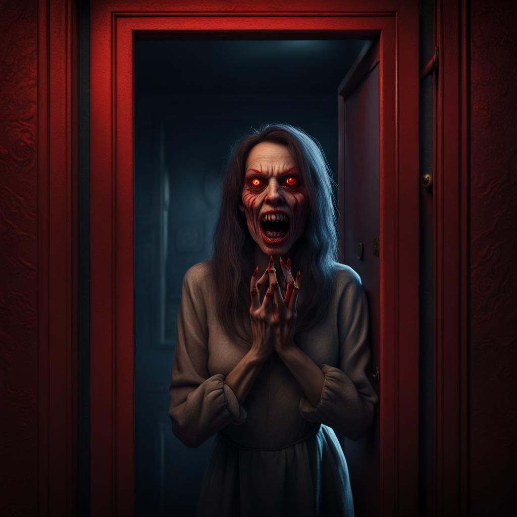 The Weird Lady Across The Hall - AI Generated Artwork - NightCafe Creator