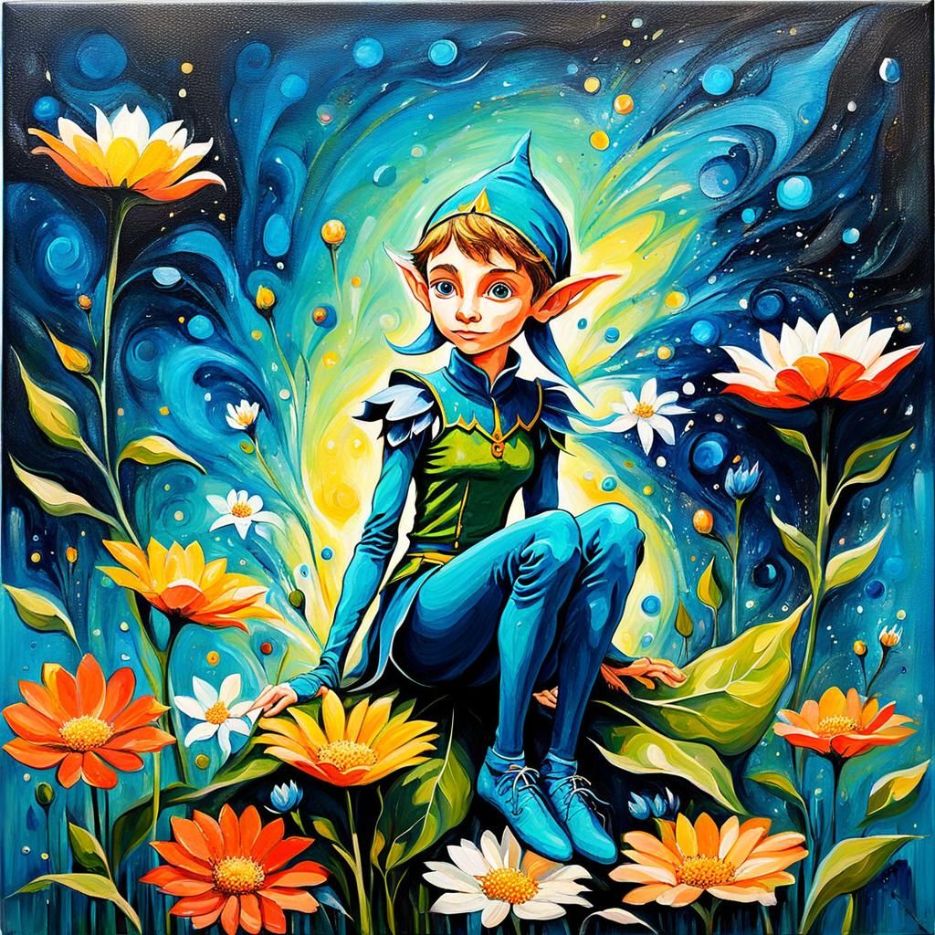 Flower elf painting - AI Generated Artwork - NightCafe Creator
