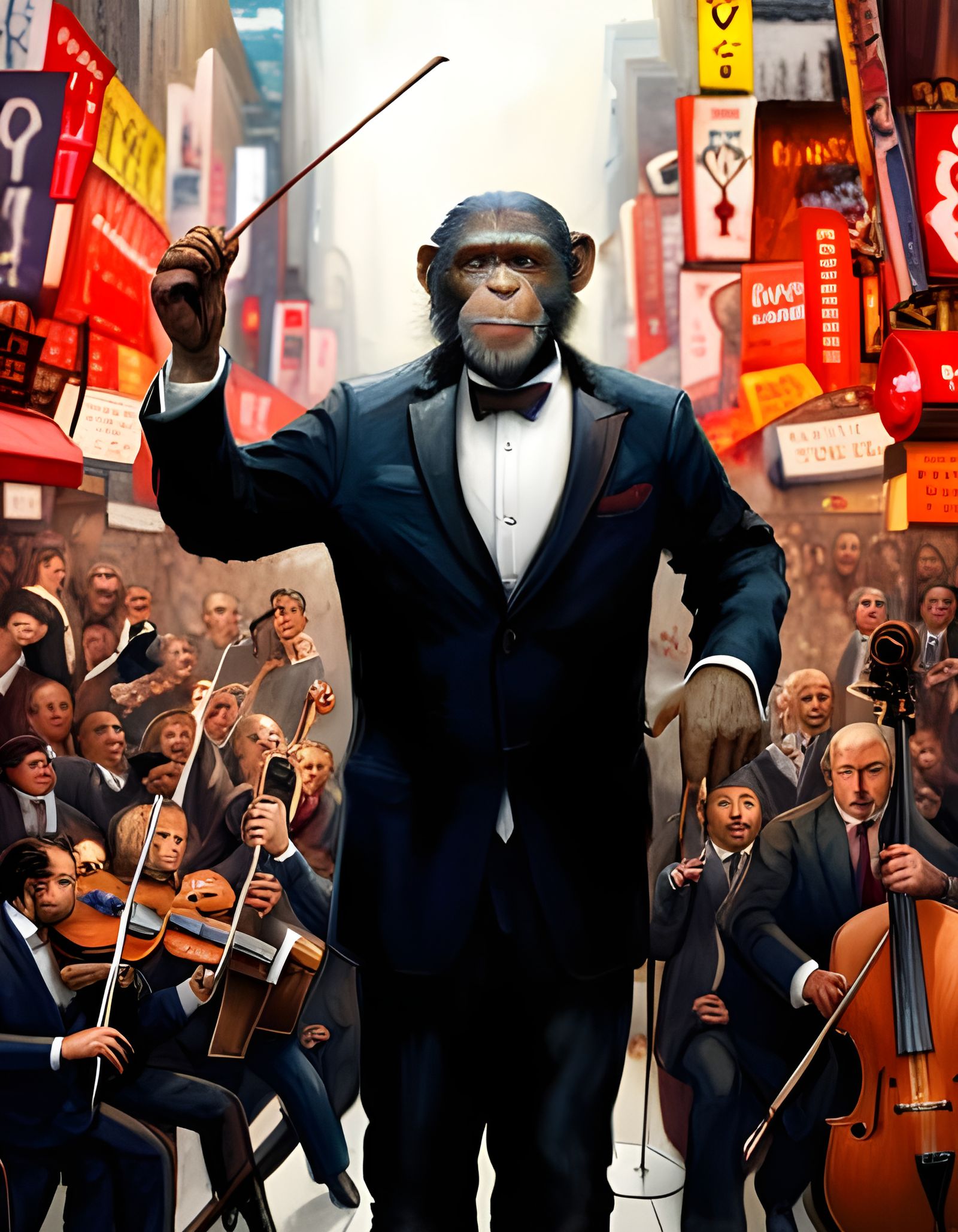 Monkey Jazz - AI Generated Artwork - NightCafe Creator