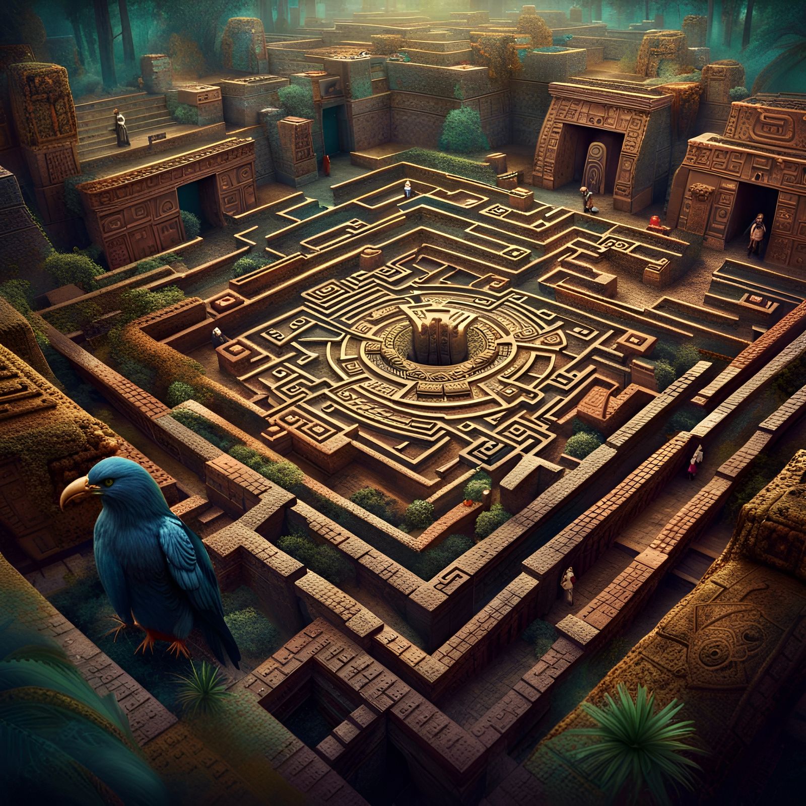 Lost in the labyrinth - AI Generated Artwork - NightCafe Creator