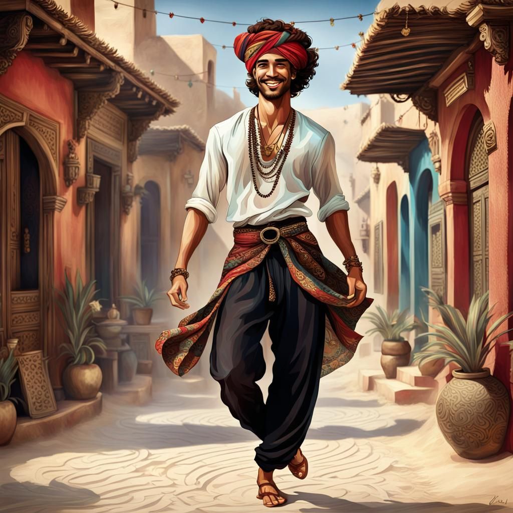 Bohemian Man - AI Generated Artwork - NightCafe Creator