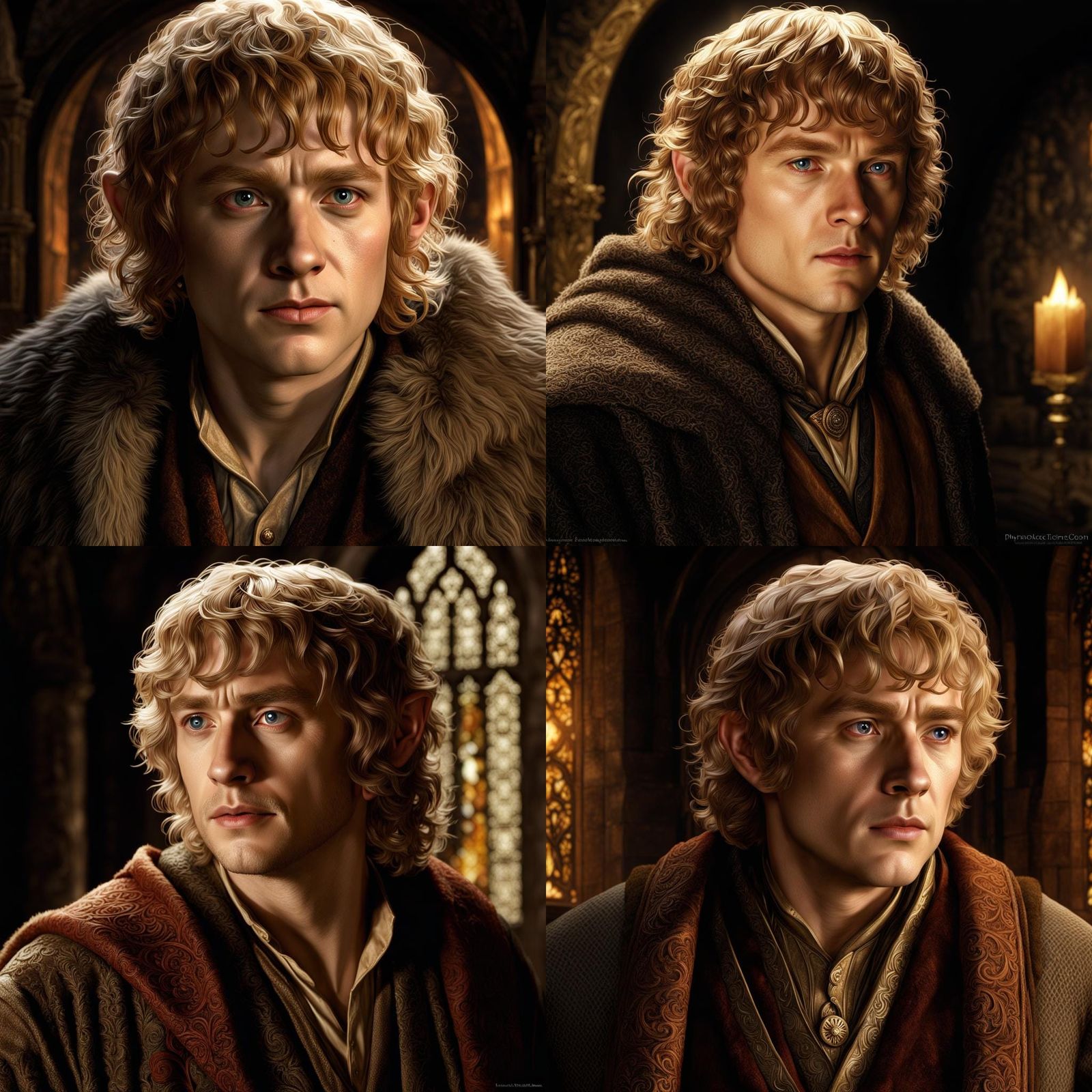 Hobbits from in J.R.R. Tolkien's The Hobbit, By Lord Elboron - AI ...