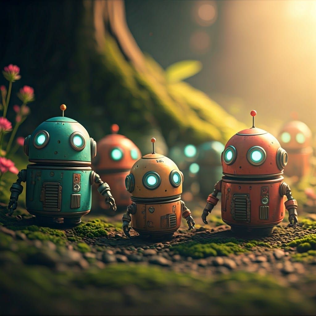 El futuro desde la miniatura - Whimsical Robots Invade a Vi...