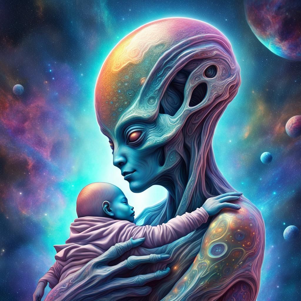 Mother Alien - AI Generated Artwork - NightCafe Creator