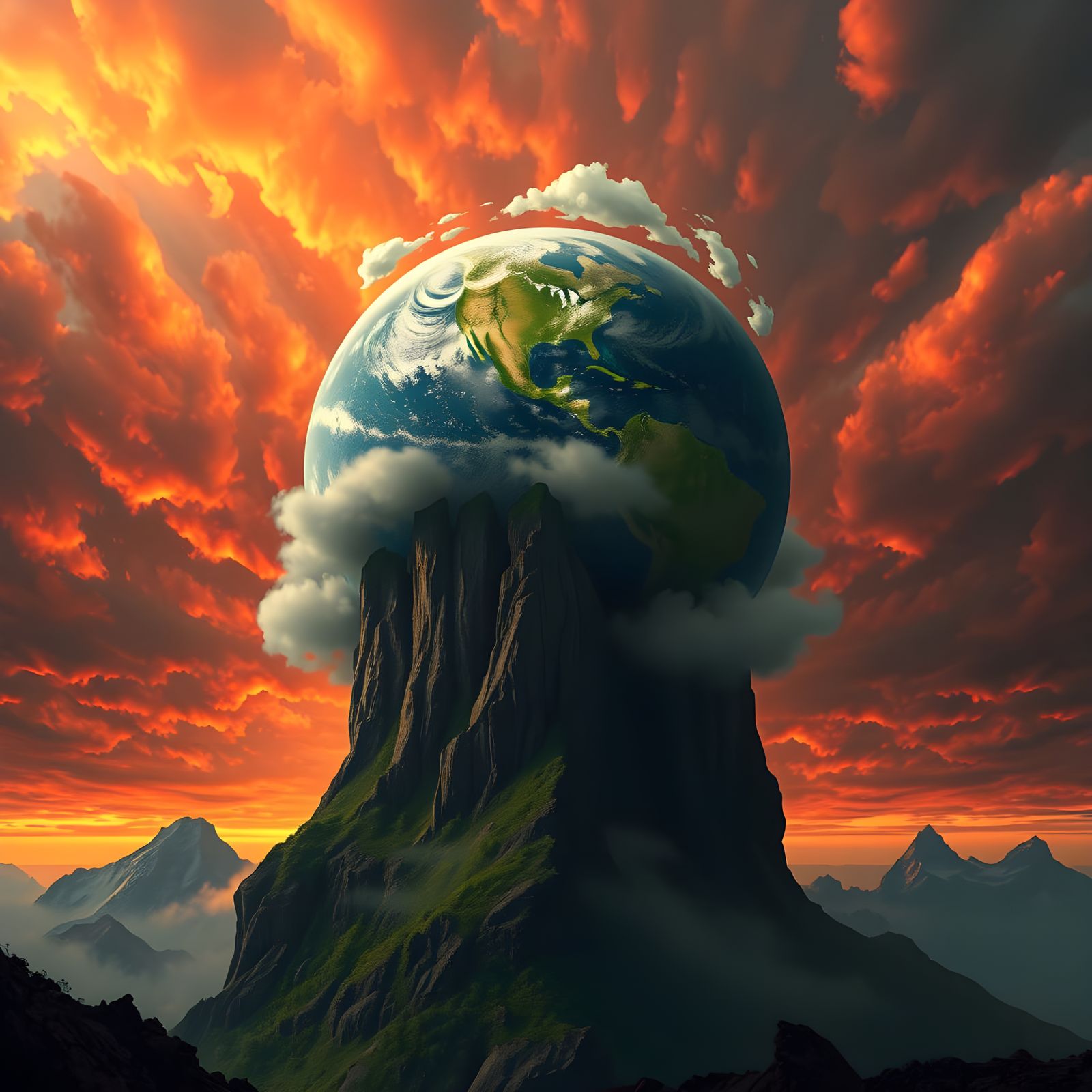 The ultimate earth. - Epic Planet Earth in Dark Fantasy Styl...