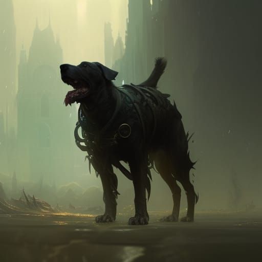 dog of doom - AI Generated Artwork - NightCafe Creator