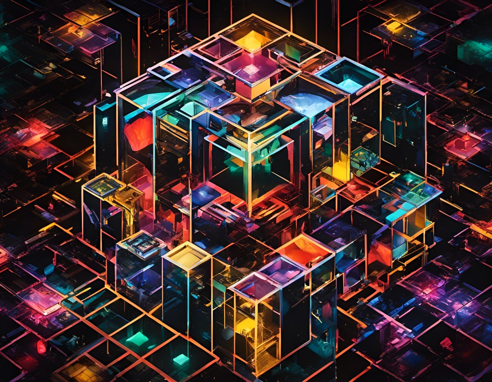 Abstract geometric 30aug23 - AI Generated Artwork - NightCafe Creator