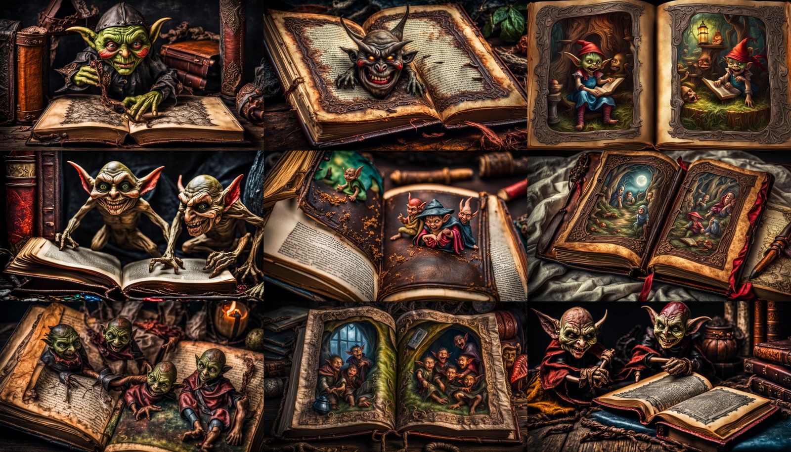 Goblins reading Grimms' Fairy Tales - AI Generated Artwork - NightCafe ...