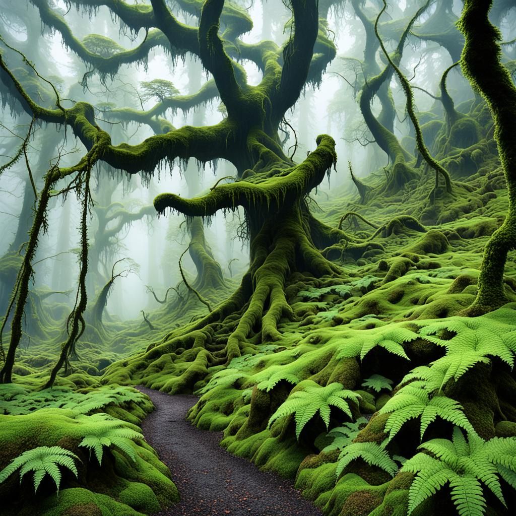 The Deep Wilds are a vast swath of ancient forest. The ground is a lush carpet of ferns and ...