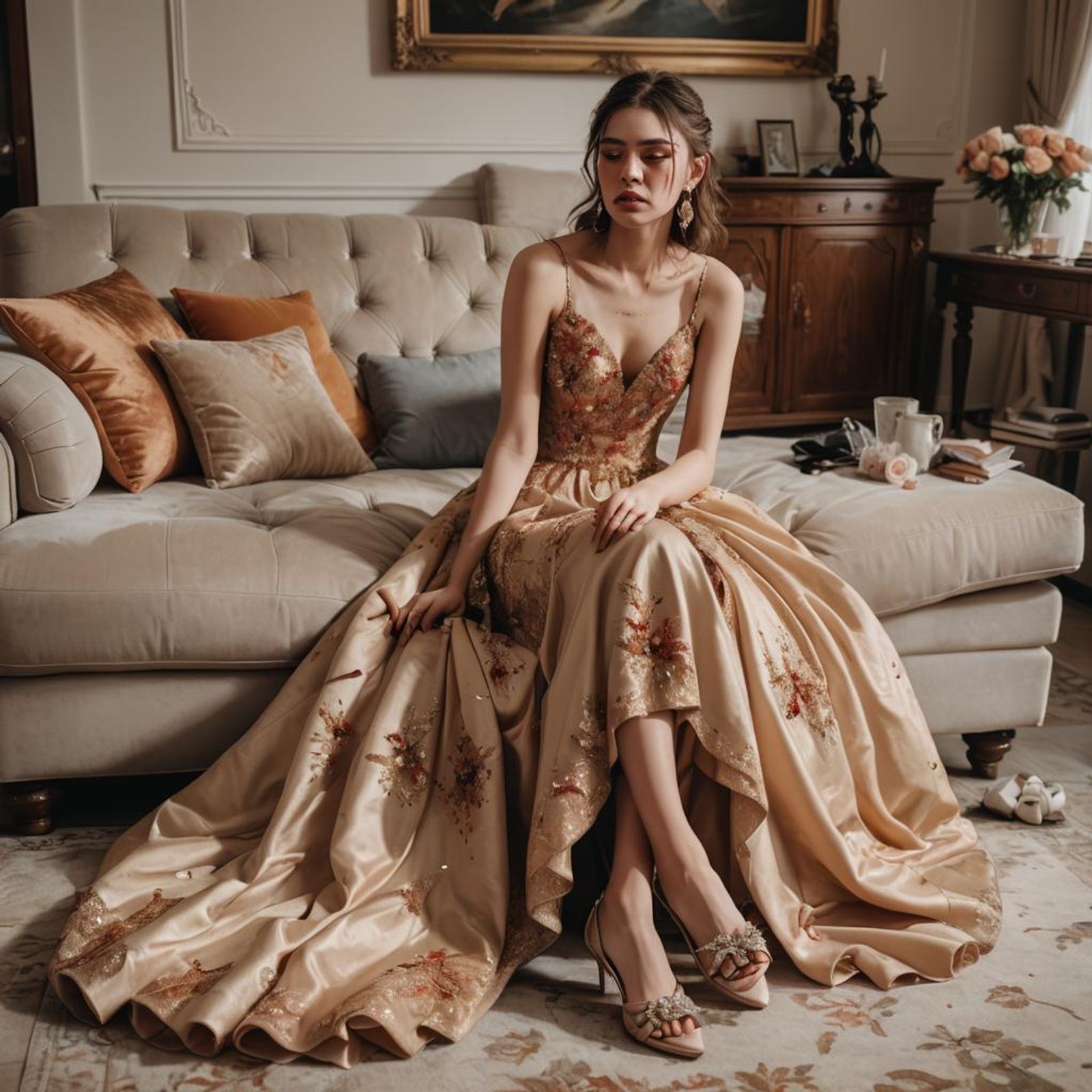 Stood up by her prom date 3 - AI Generated Artwork - NightCafe Creator