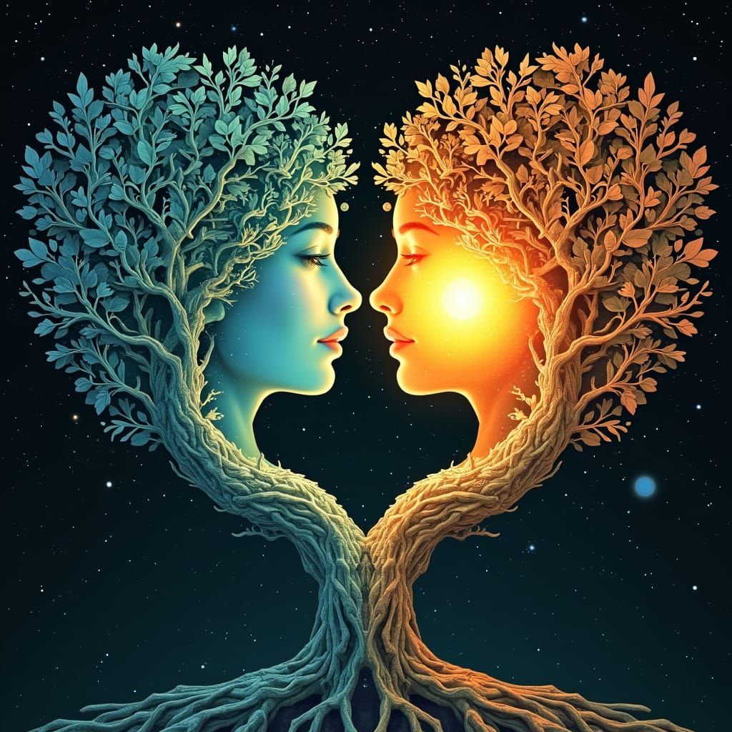 Duality in Harmony - Surreal Yew Tree Heart Convergence in C...