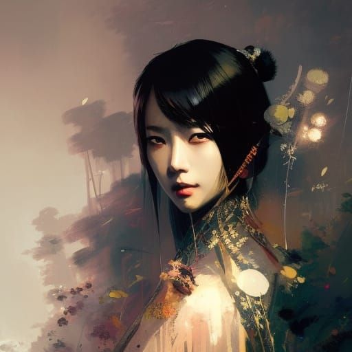 Portrait of an adorable japanese!! - AI Generated Artwork - NightCafe ...