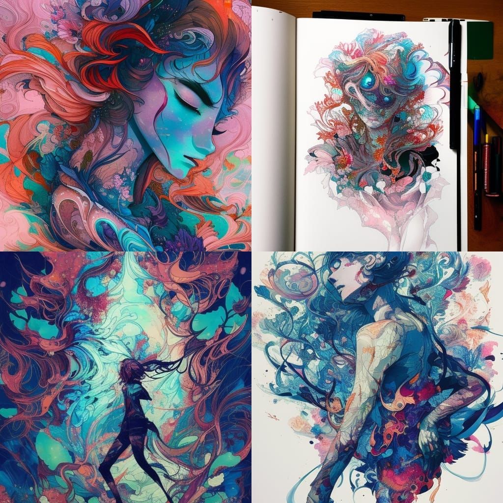 Beautiful anime painting - AI Generated Artwork - NightCafe Creator