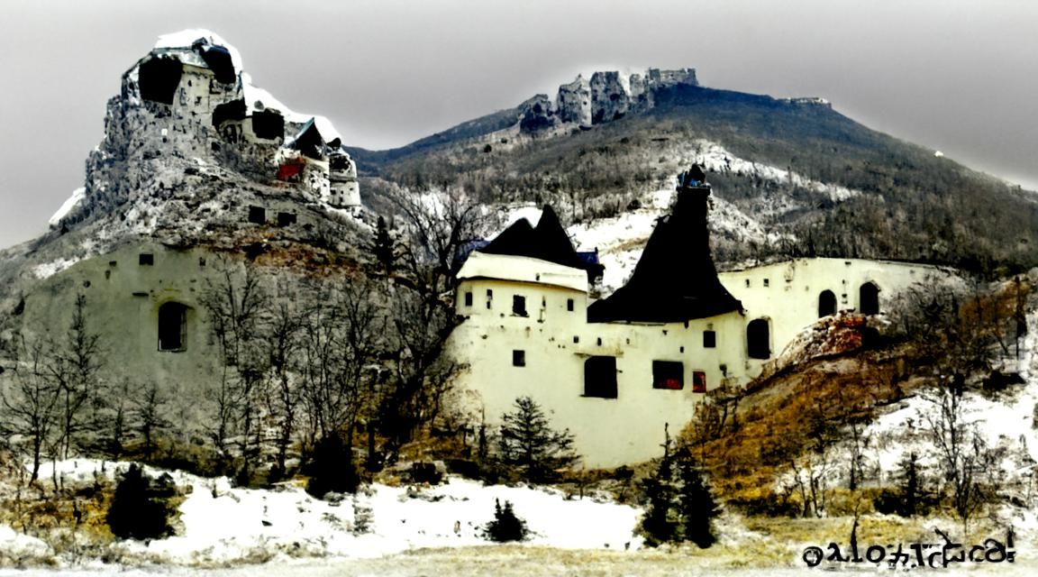 old slavic castle in the mountains of slovakia : r/nightcafe