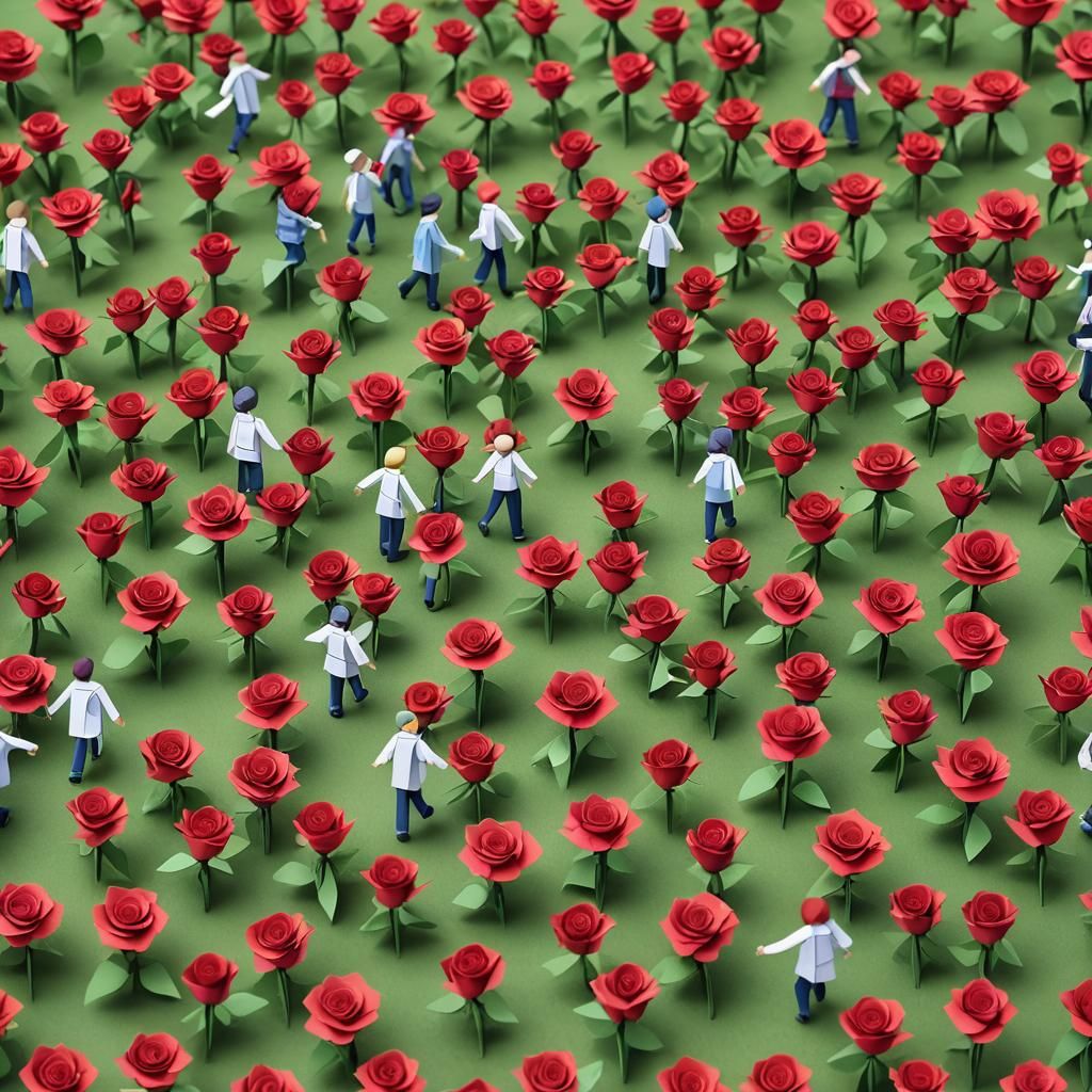 ring around the roses - AI Generated Artwork - NightCafe Creator