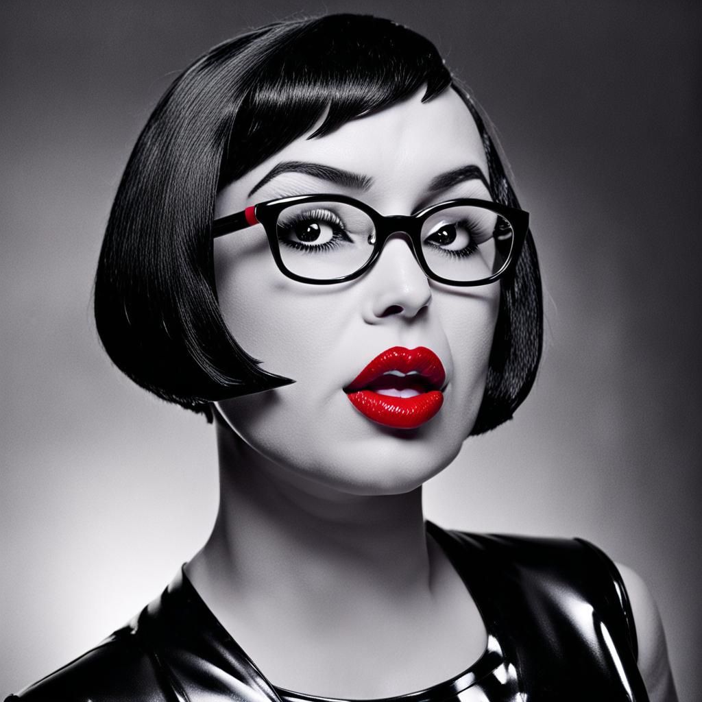 Goth Velma Dinkley turned out - AI Generated Artwork - NightCafe Creator