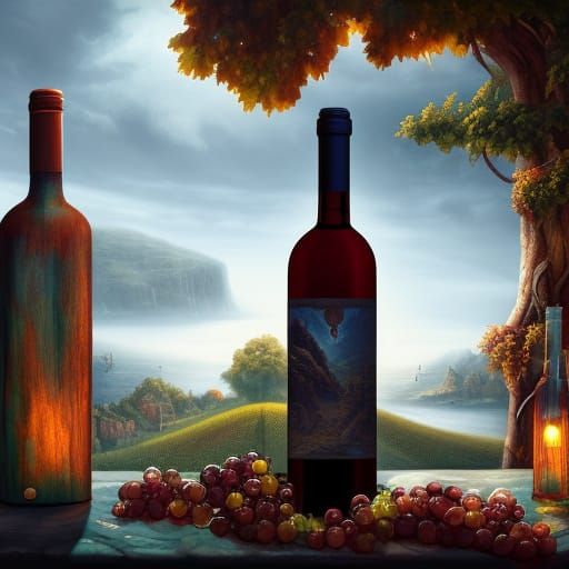 Wine - AI Generated Artwork - NightCafe Creator