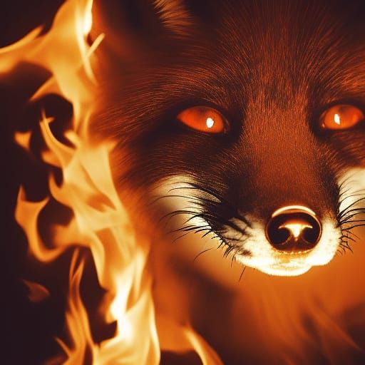Fire Fox Part 2 - AI Generated Artwork - NightCafe Creator