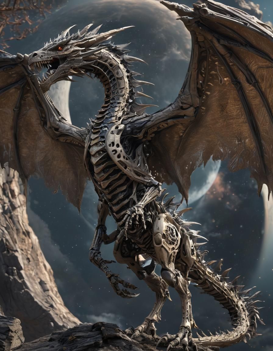 Biopunk Dragon - AI Generated Artwork - NightCafe Creator