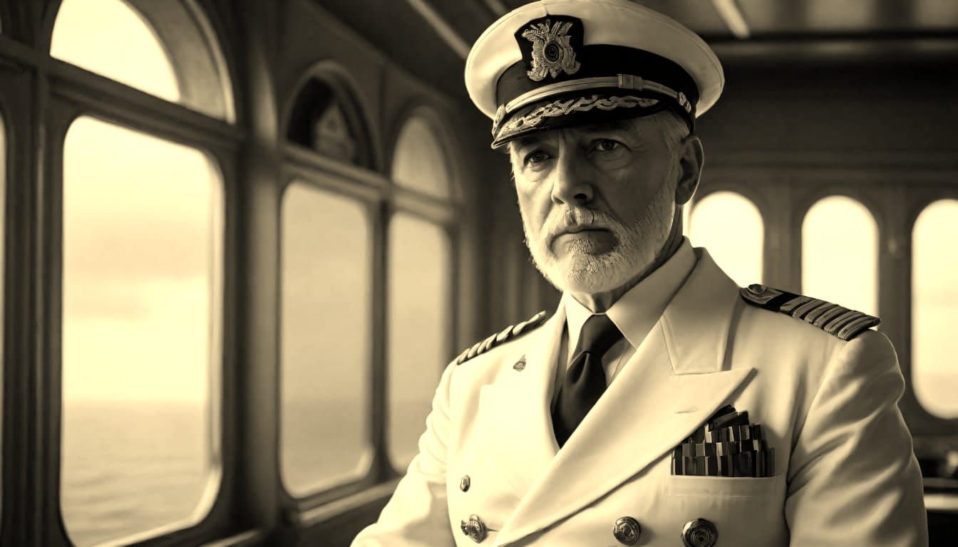 Steward Edward Brown saw the captain approach with a megaphone in his ...