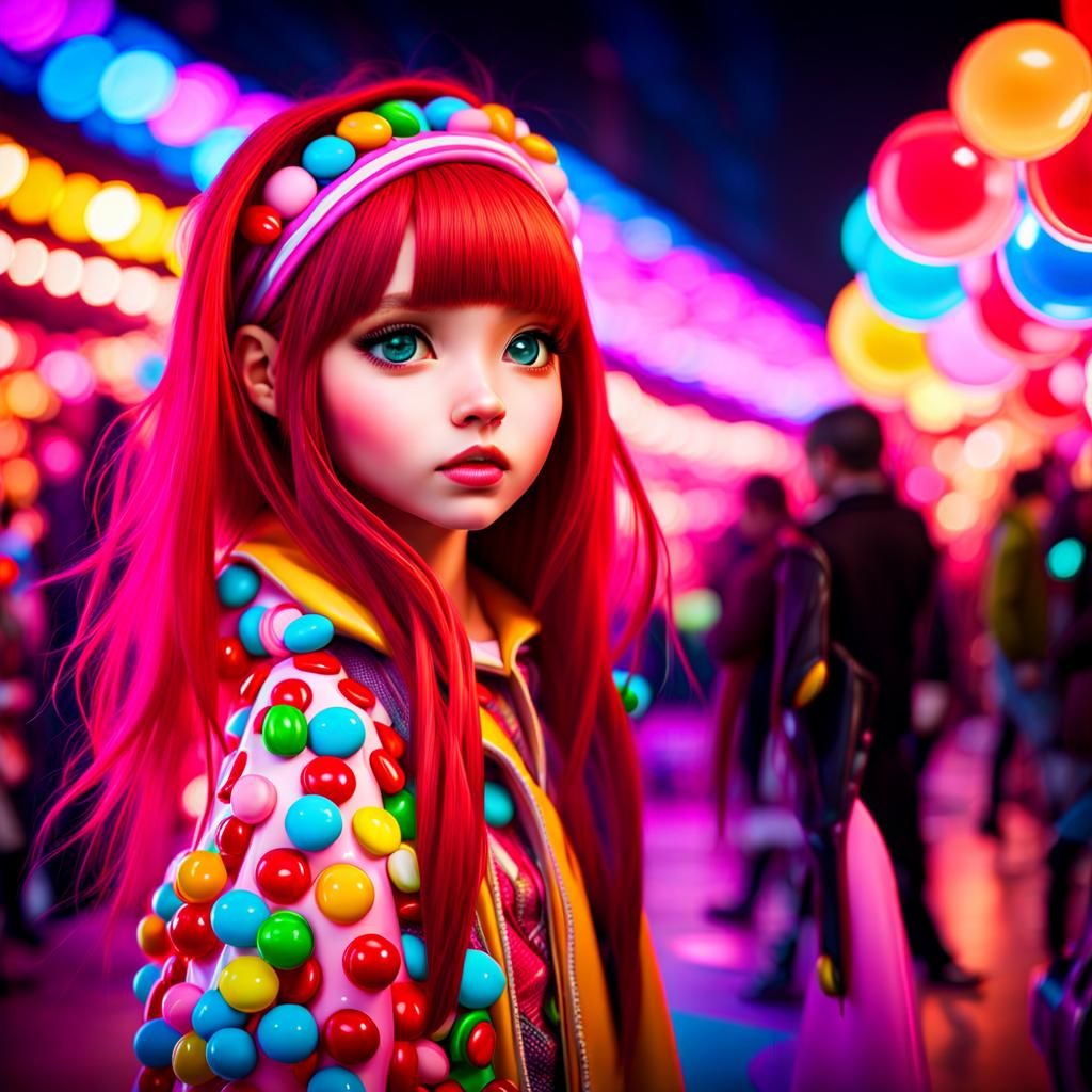 Wow, Candy Wonderland - AI Generated Artwork - NightCafe Creator