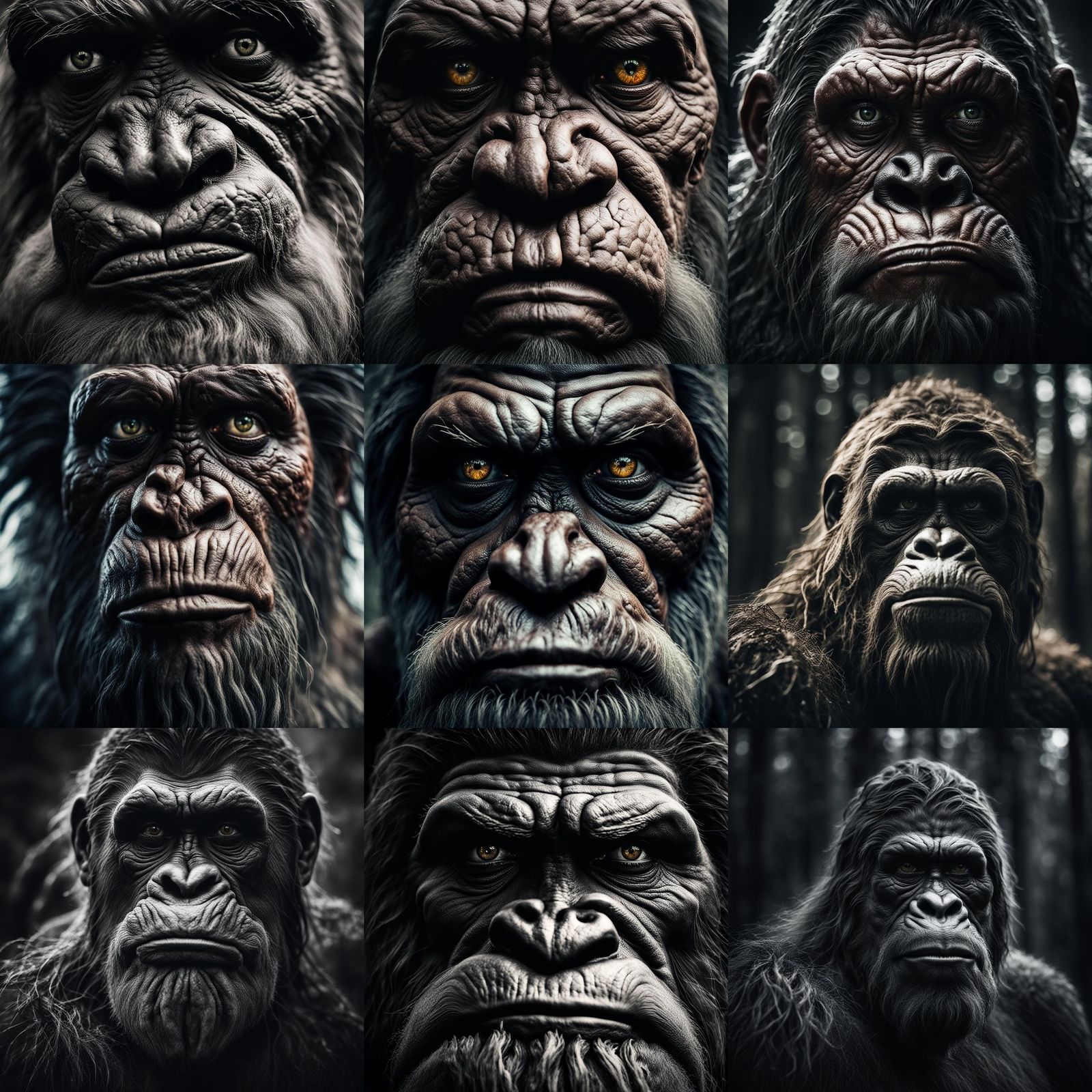 Detailed image of Bigfoot - AI Generated Artwork - NightCafe Creator