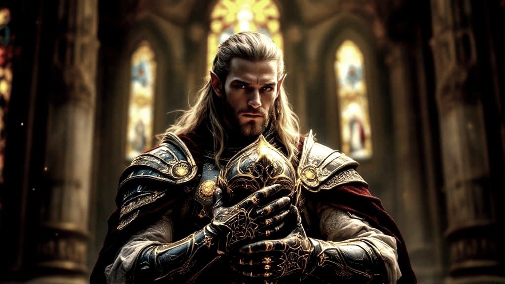 Estom Crownguard - Ethereal Paladin Unveils Celestial Armor