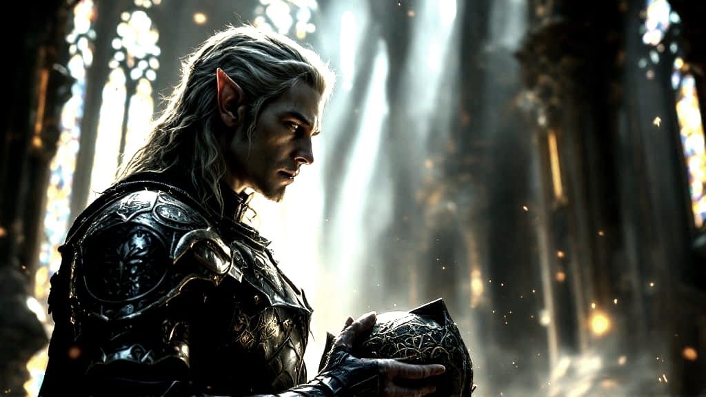 Eldorath Bereven Irwindraeah - Ethereal Elf Paladin in Cathe...