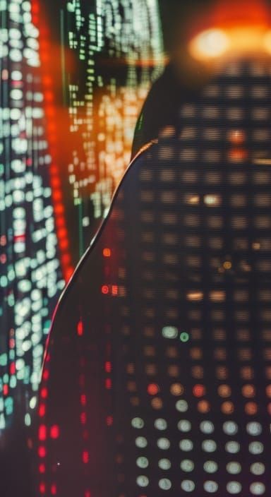 nerd looking out from the matrix to psychedelia - AI Generated Artwork - NightCafe Creator