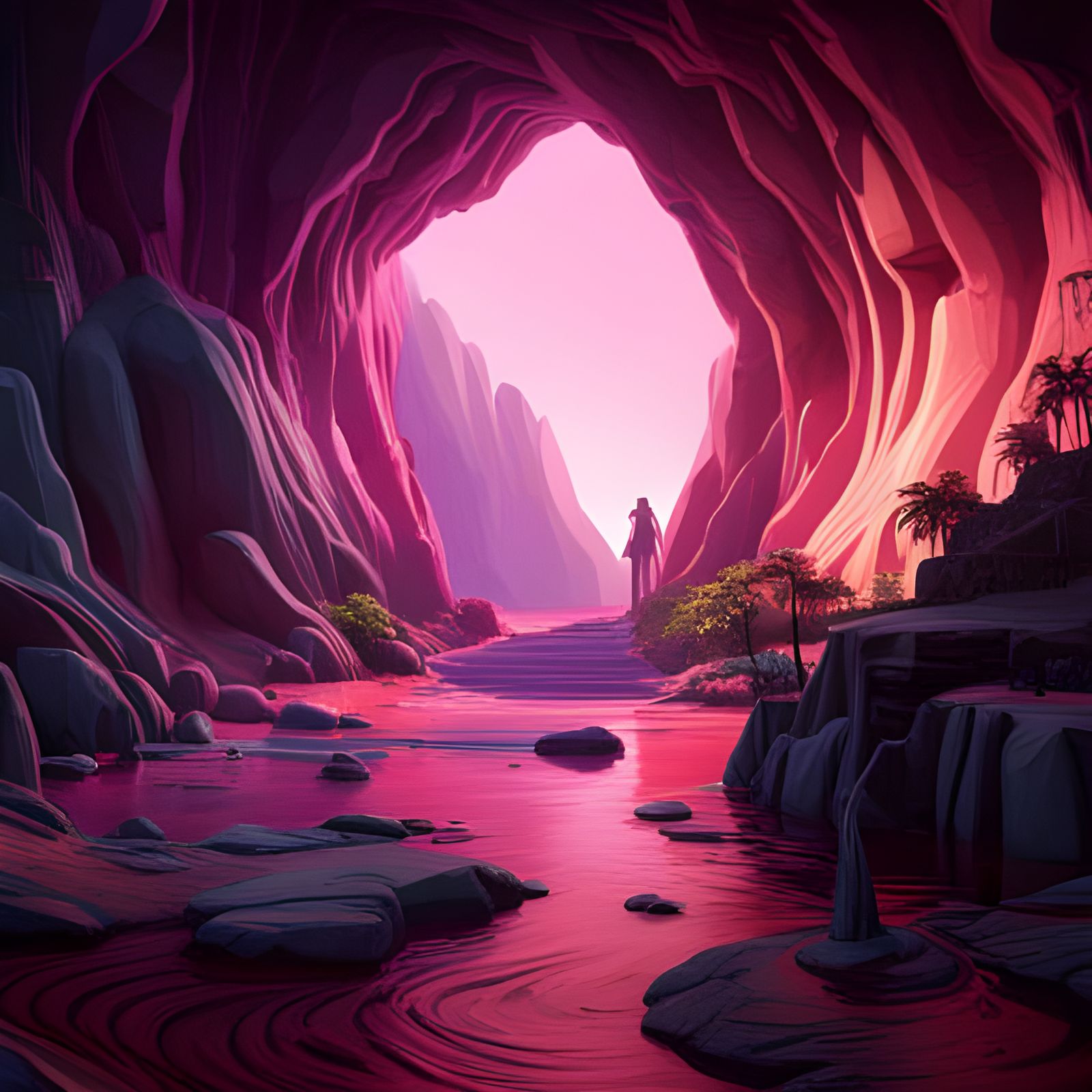 Moist Cave - AI Generated Artwork - NightCafe Creator