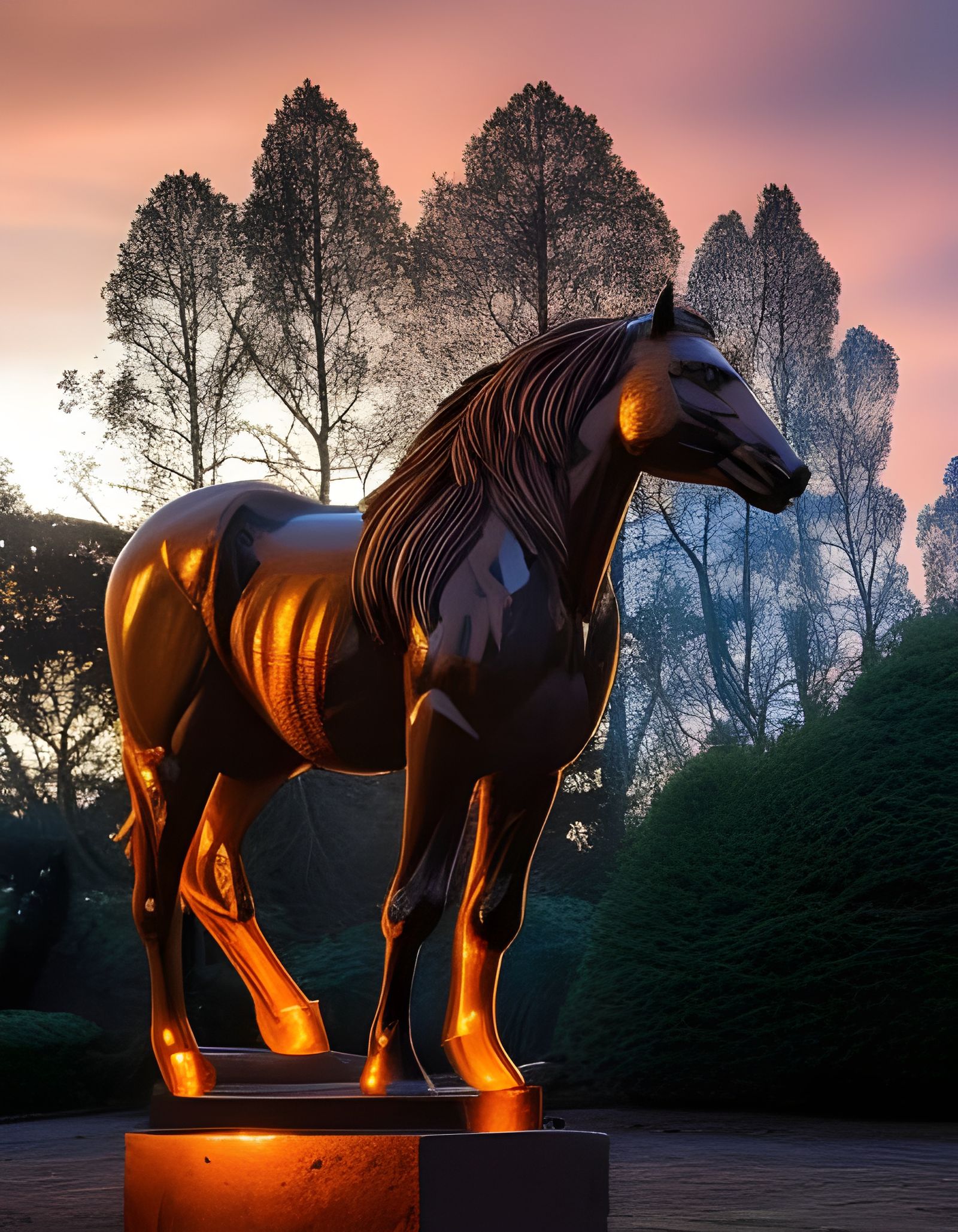 Powerful Stallion - AI Generated Artwork - NightCafe Creator