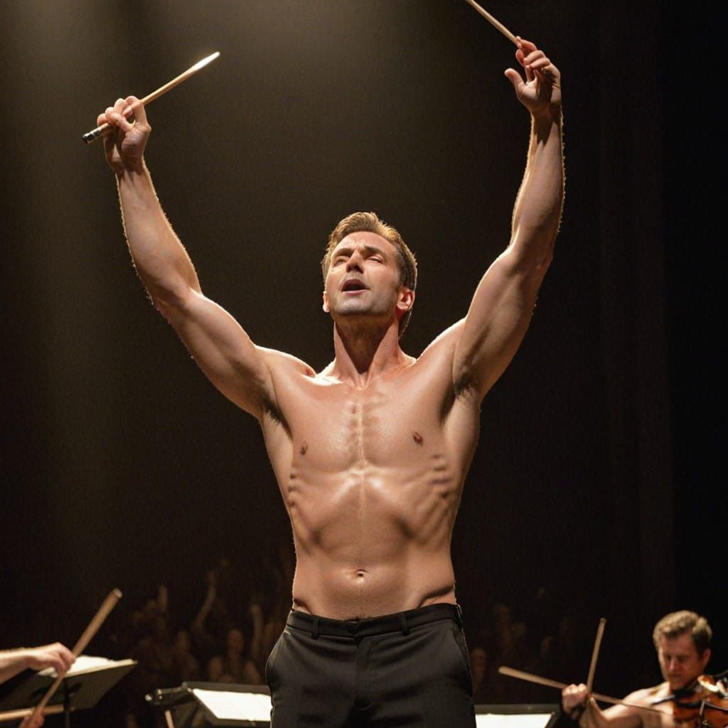The Conductor's Passion - Passionate Maestro Shines Under Sp...