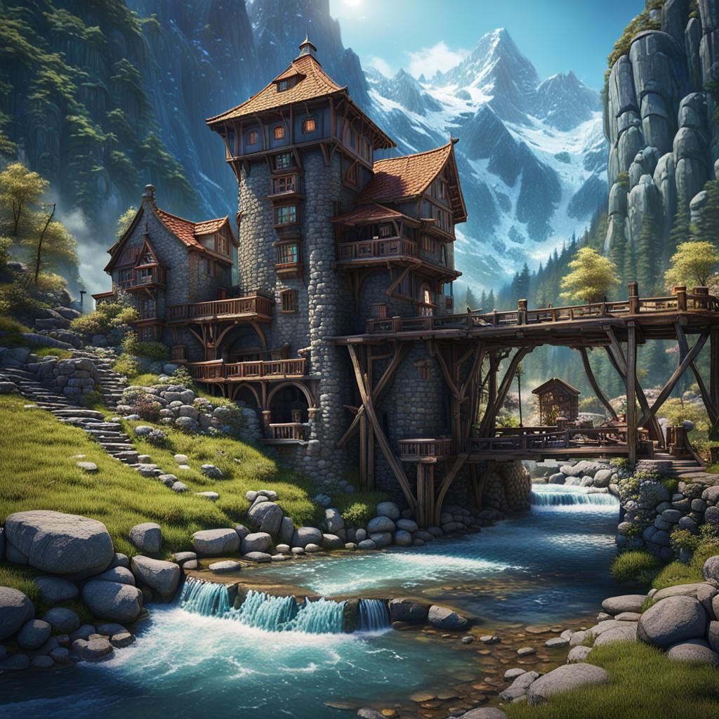 The Weeping Wizard Inn - AI Generated Artwork - NightCafe Creator